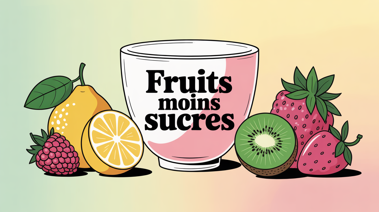 Quels sont les fruits les moins sucrés : guide complet et ta